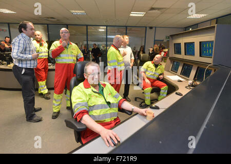 Ironbridge Power Station closing down. Control room staff Rob Finch ...