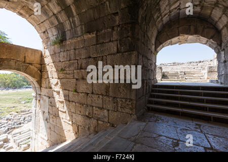 Parodos, entrance access to the theater of Miletus, Miletus an ancient ...