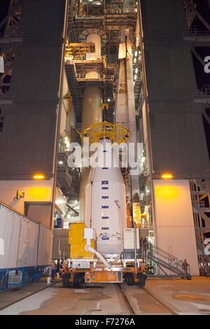 A Kamag transporter moves the Cygnus spacecraft inside a payload ...