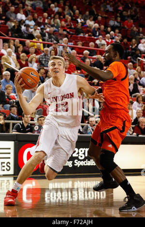 Davidson, NC, USA. 23rd Nov, 2015. Rusty Reigel (32) of the Davidson ...