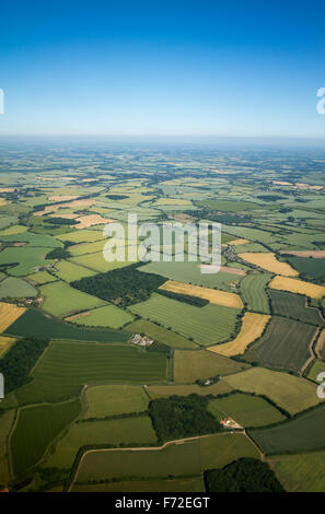 English agricultural fields Aerial view Stock Photo - Alamy