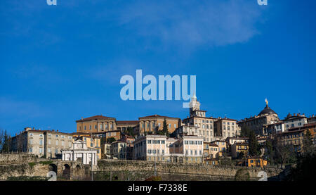 skyline of the upper city of bergamo Stock Photo - Alamy