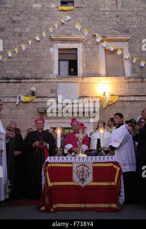 Israel, Jerusalem, the Latin Patriarch of Jerusalem Fouad Twal leads ...