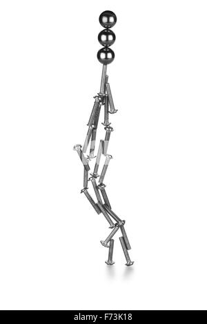 Close Up Screws Standing Stock Photo - Alamy