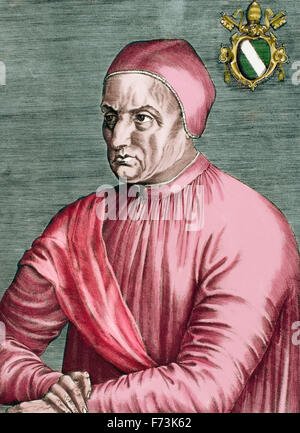 Pope Eugene IV (1383-1447). Born Gabriele Condulmer, was pope from 1431 ...