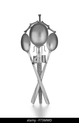 Balancing of spoon, spring, india, asia Stock Photo - Alamy