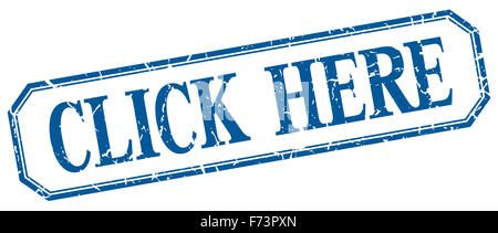 click square blue grunge vintage isolated label Stock Photo - Alamy