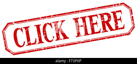 click square red grunge vintage isolated label Stock Photo - Alamy