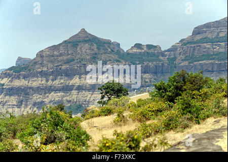 Western Ghats , Sahyadri mountains , Deccan Plateau , Trimbakeshwar ...