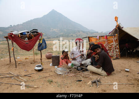 Indian Gypsy Child Pushkar Rajasthan India Stock Photo - Alamy