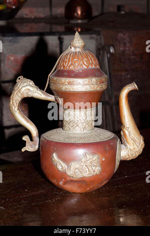 Antique tea kettle, goa, india, asia Stock Photo - Alamy