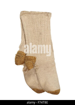 old socks, isolated on white background Stock Photo - Alamy