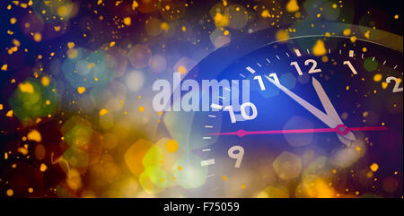 Composite image of countdown to midnight Stock Photo - Alamy