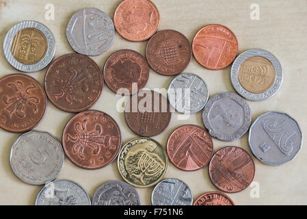 Array of different coins (background Stock Photo - Alamy
