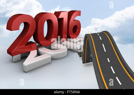 Composite image of bumpy road Stock Photo - Alamy