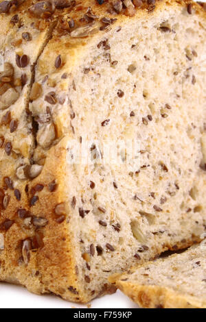 Gray loaf detail isolated on white background Stock Photo - Alamy