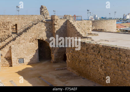 Inside Othello's Tower, a medieval citadel in Famagusta, the Turkish ...