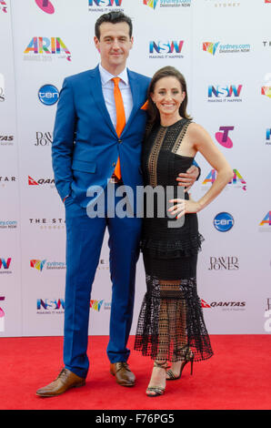 Sydney, Australia. 26 November 2015. Sam Moran and Lyn Moran arrive ...