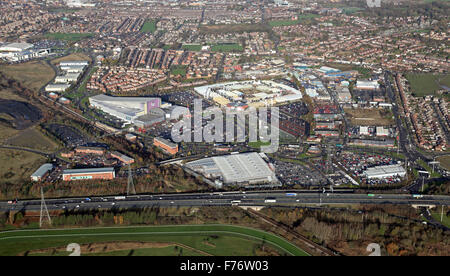 aerial view of Junction 32 Outlet Shopping, Xscape Yorkshire ...