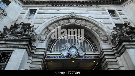 Main entrance to Waterloo Station, Waterloo, The London Borough of ...