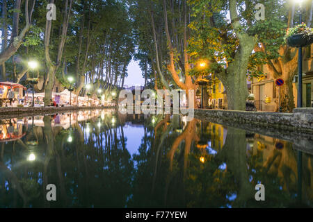The Etang, Pond with Platane trees, Cucuron, Provencial Village ...