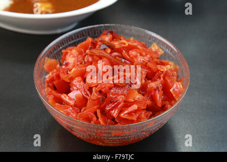 Fukujinzuke (Japanese pickles Stock Photo - Alamy