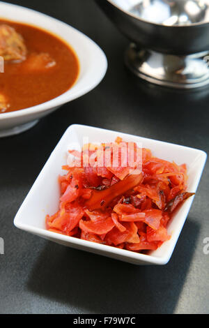 Fukujinzuke (Japanese pickles Stock Photo - Alamy