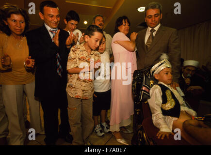 A boy about to be circumcised at the Circumcision Palace in Istanbul ...