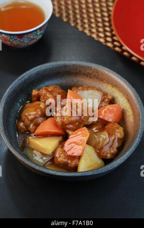 Sweet and sour pork (Subuta Stock Photo - Alamy
