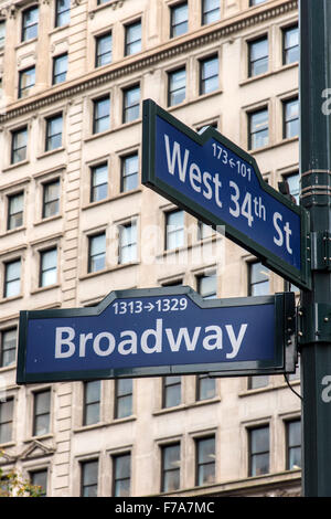 broadway street sign Stock Photo - Alamy
