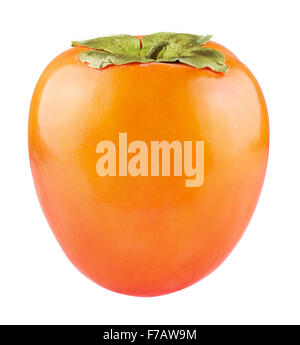 Persimmon fruit isolated on white background close-up Stock Photo - Alamy