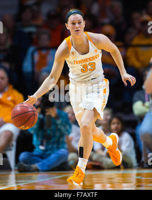November 27, 2015: Alexa Middleton #33 of the Tennessee Lady Volunteers ...