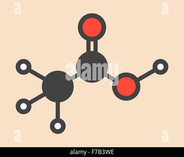 Acetic acid molecule. Vinegar is an aqueous solution of acetic acid ...