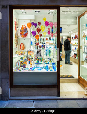 Shop selling Murano Glass, Venice Italy Stock Photo - Alamy