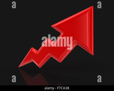 Arrow up. Image with clipping path Stock Photo - Alamy