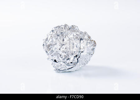 Crumpled Aluminum Foil Ball Stock Photo - Alamy