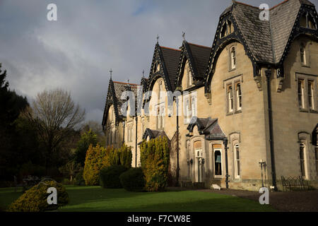 The Hall at Abbey-Cwm-Hir Stock Photo - Alamy