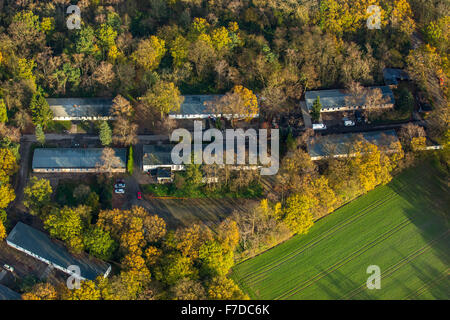Refugee shelters in the former mine barracks at the Fliehburg ...