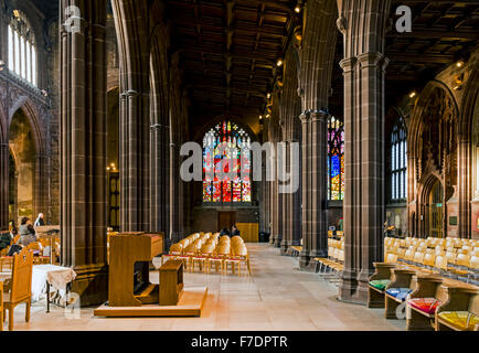 Inside Manchester Cathedral, Victoria Street, Manchester, England, UK ...