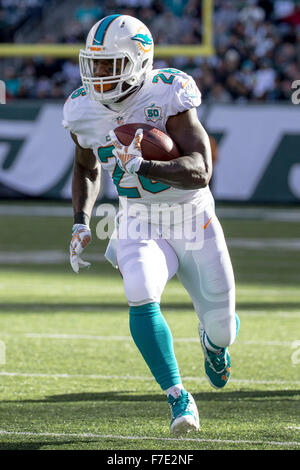 Miami Dolphins' Lamar Miller (26) runs the football against the ...