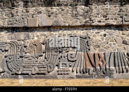 Pyramid of the Feathered Serpents, details, Ruins of Xochicalco ...