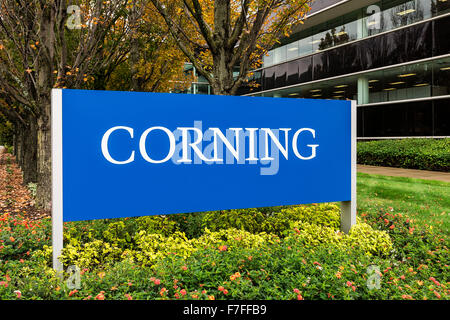 Corning Inc. Headquarters, Steuben County, New York, USA Stock Photo ...