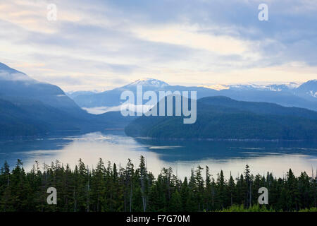 View of Douglas Channel from Bish Creek Forest Service road, Kitimat ...