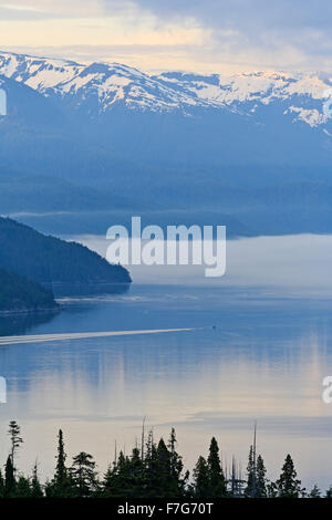 View of Douglas Channel from Bish Creek Forest Service road, Kitimat ...