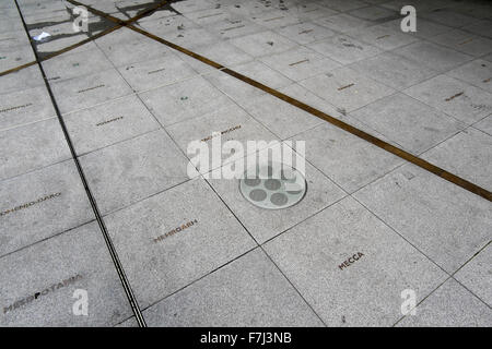 World is a new pavement artwork by artist Mark Pimlott in the piazza of ...
