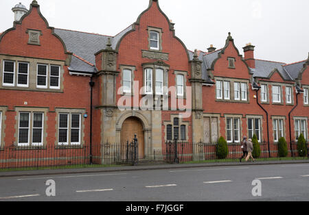 Old disused boarded up school, Lancashire, England, UK Stock Photo - Alamy