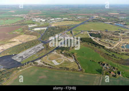 An aerial view of RAF/DST Leconfield near Beverley, East Yorkshire ...