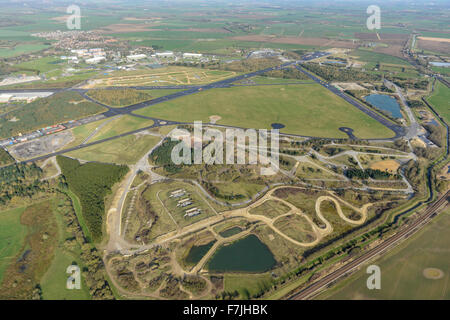 aerial view of The Defence School of Transport at Leconfield Airfield ...