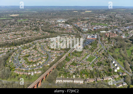 An aerial view of East Grinstead town centre Stock Photo - Alamy
