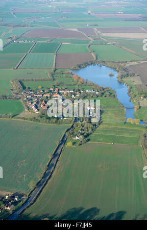 An aerial view of the Lincolnshire village of Fillingham and Fillingham ...